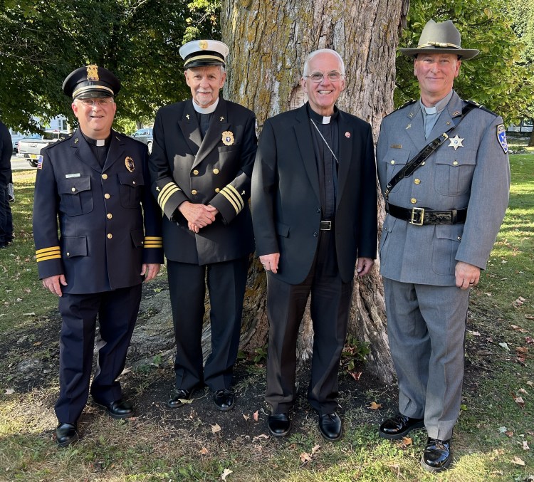 Carrara wears collar at Mass, and police and fire emergencies ...